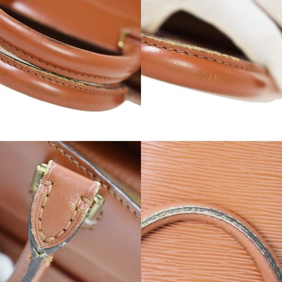 Louis Vuitton | Bags | Louis Vuitton Lv Logo Riviera Hand Bag Epi Leather Brown France M4883 ...